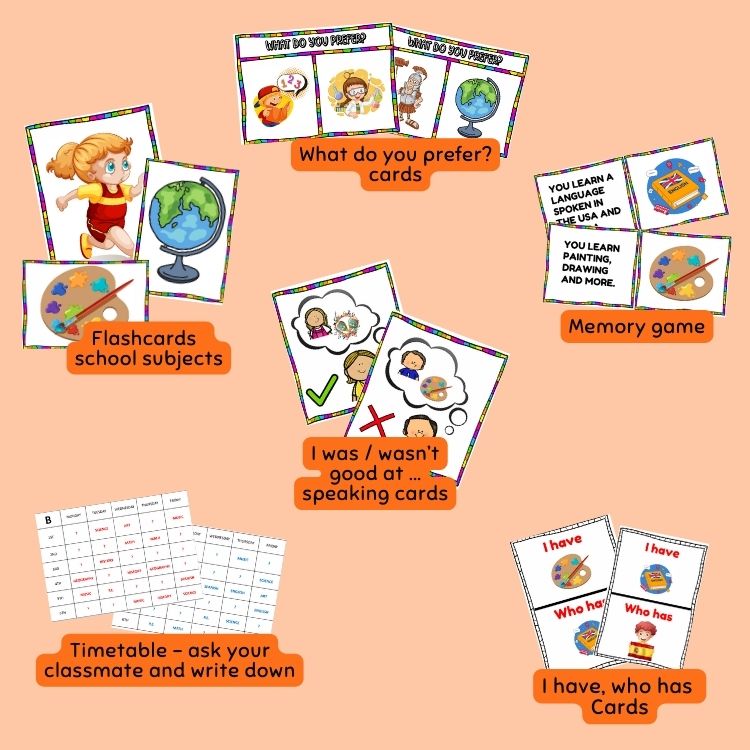 At school BUNDLE – My ESL World