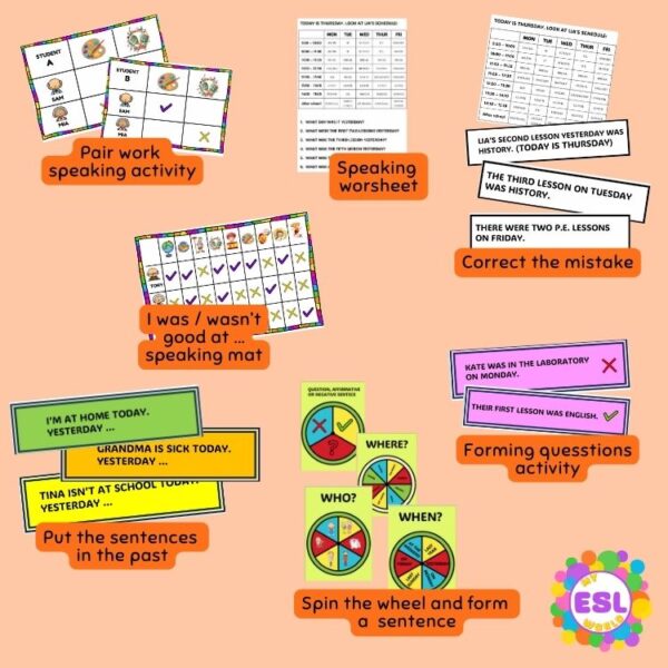 At school BUNDLE – My ESL World