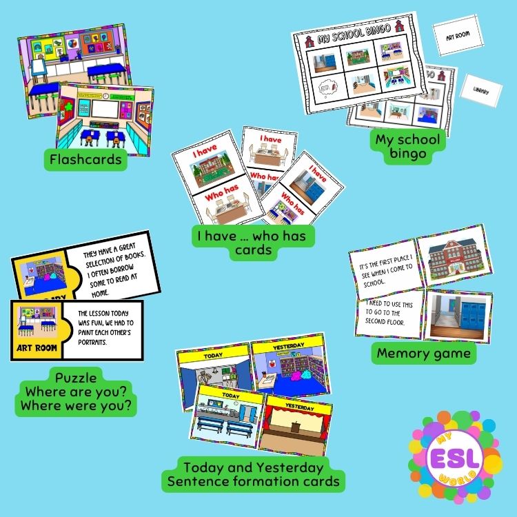 Rooms in school – Back to school ESL lesson for juniors – My ESL World