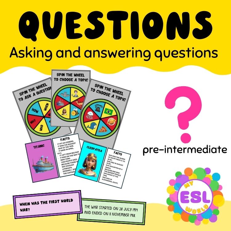 Questions – Asking and answering questions – My ESL World
