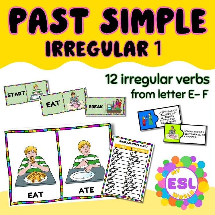 Past Simple Irregular Verbs 1 – My ESL World
