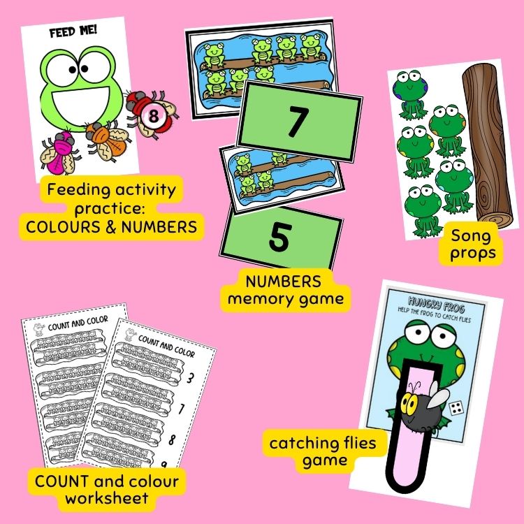 Five green and speckled frogs – My ESL World