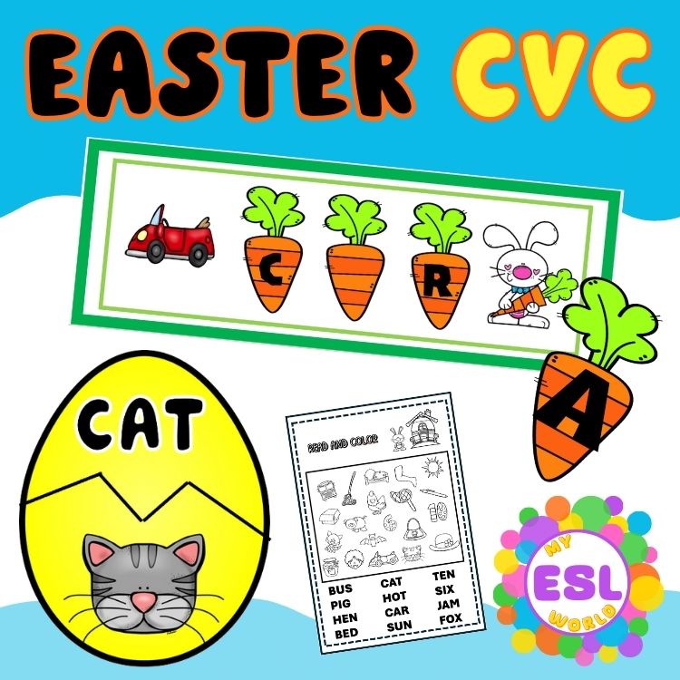 Easter CVC words Lesson – My ESL World