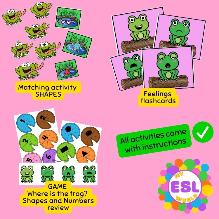 Five green and speckled frogs – My ESL World