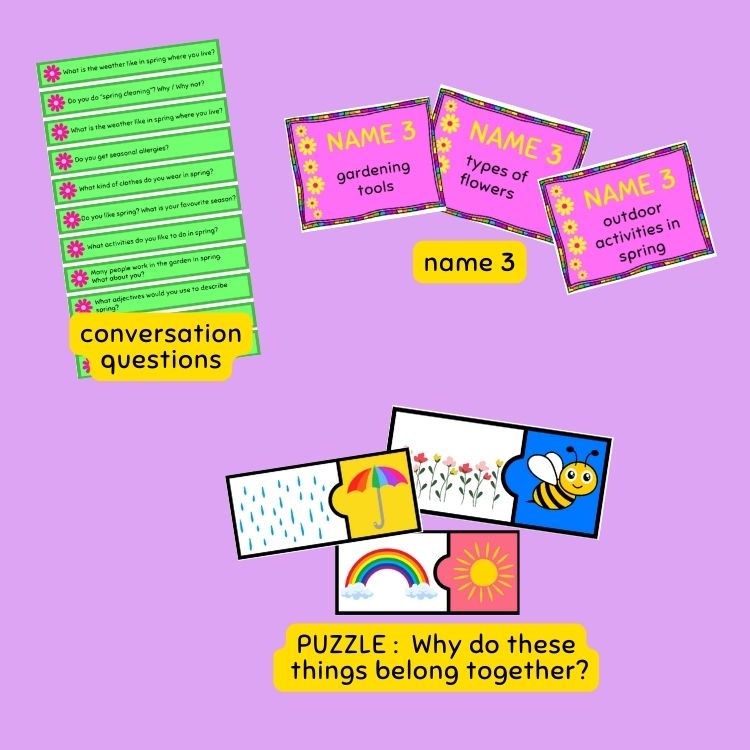 Spring conversation lesson – My ESL World