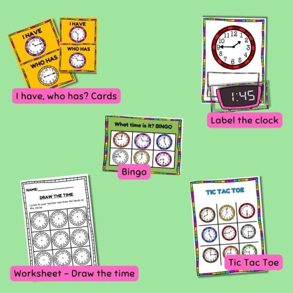 Telling Time lesson – My ESL World