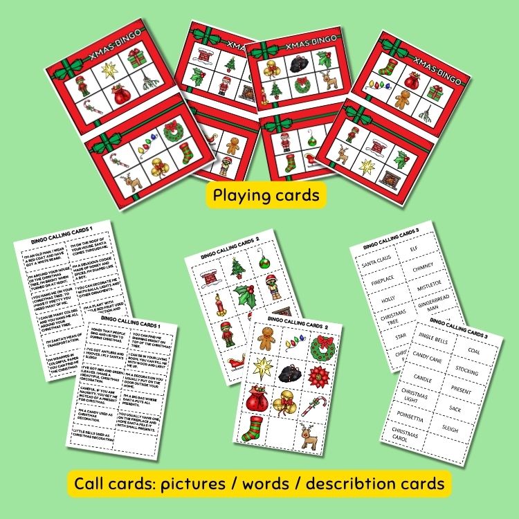 Christmas vocabulary bingo – My ESL World