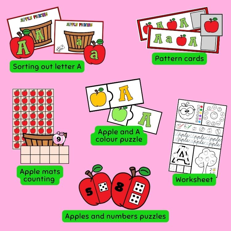 Letter A – Apple – My ESL World