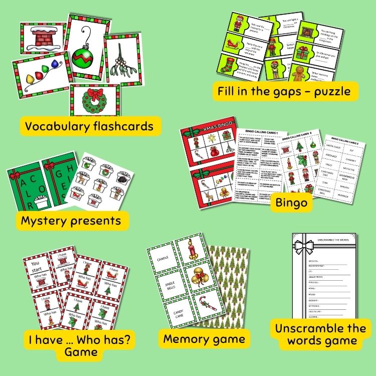 Christmas vocabulary practice – My ESL World