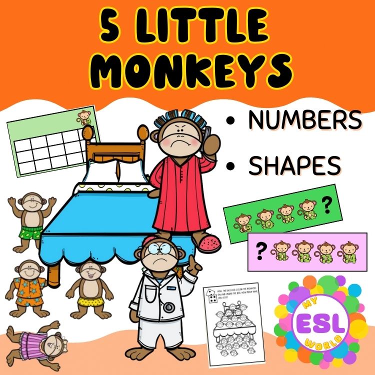 5 Little monkeys – My ESL World