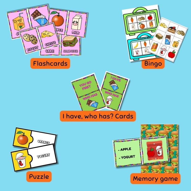 Lunch box – Early reading lesson – My ESL World