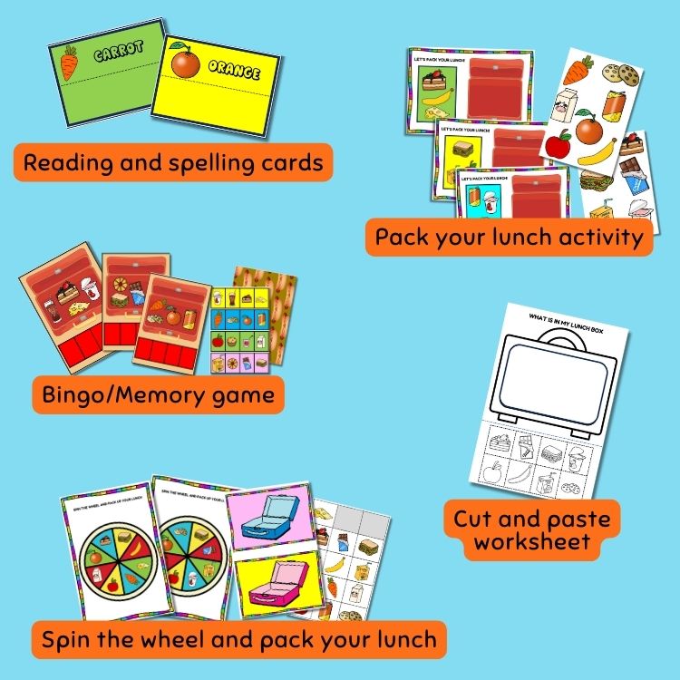 Lunch box – Early reading lesson – My ESL World