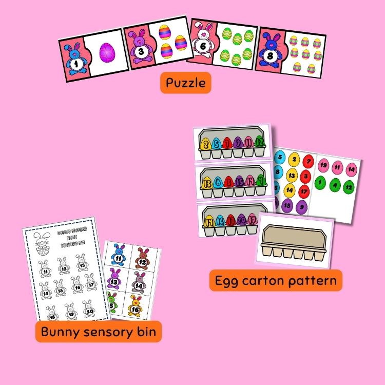 Easter BUNDLE – Numbers and Shapes – My ESL World