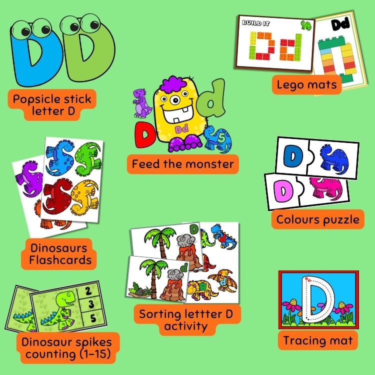 Letter D – Dinosaur – My ESL World
