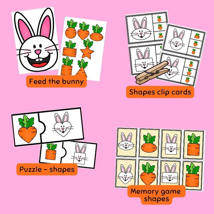 Easter BUNDLE – Numbers and Shapes – My ESL World
