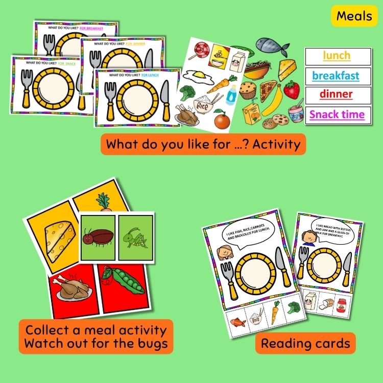 Food BUNDLE /Like, Don’t like, Meals, Pyramid/ – My ESL World