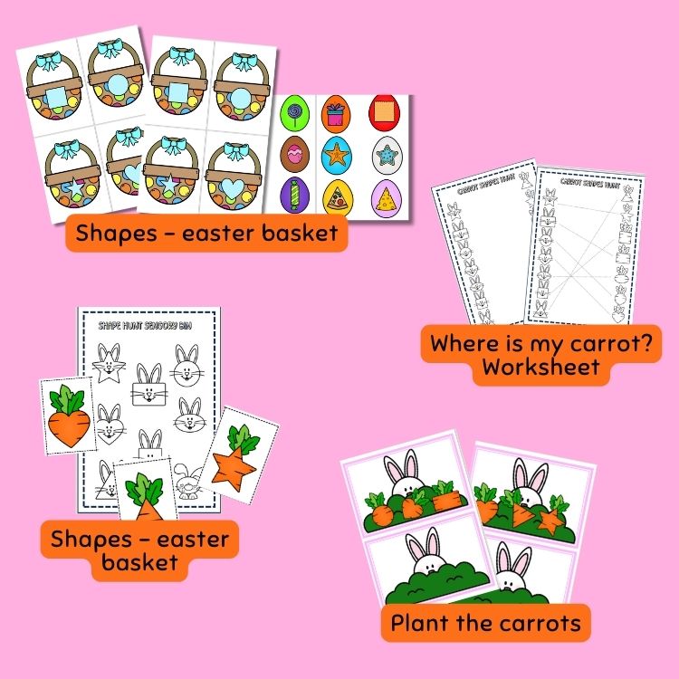Easter BUNDLE – Numbers and Shapes – My ESL World