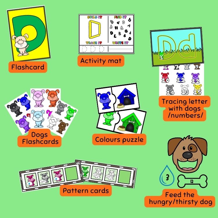 Letter D – Dog – My ESL World