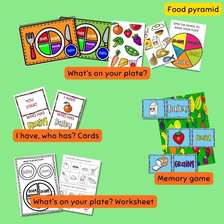 Food BUNDLE /Like, Don’t like, Meals, Pyramid/ – My ESL World