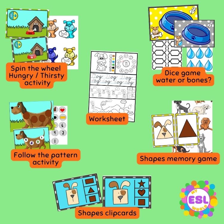 Letter D – Dog – My ESL World