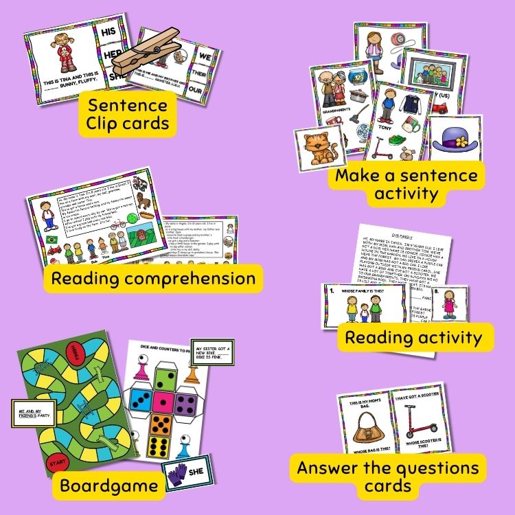 Possessive adjectives – My ESL World