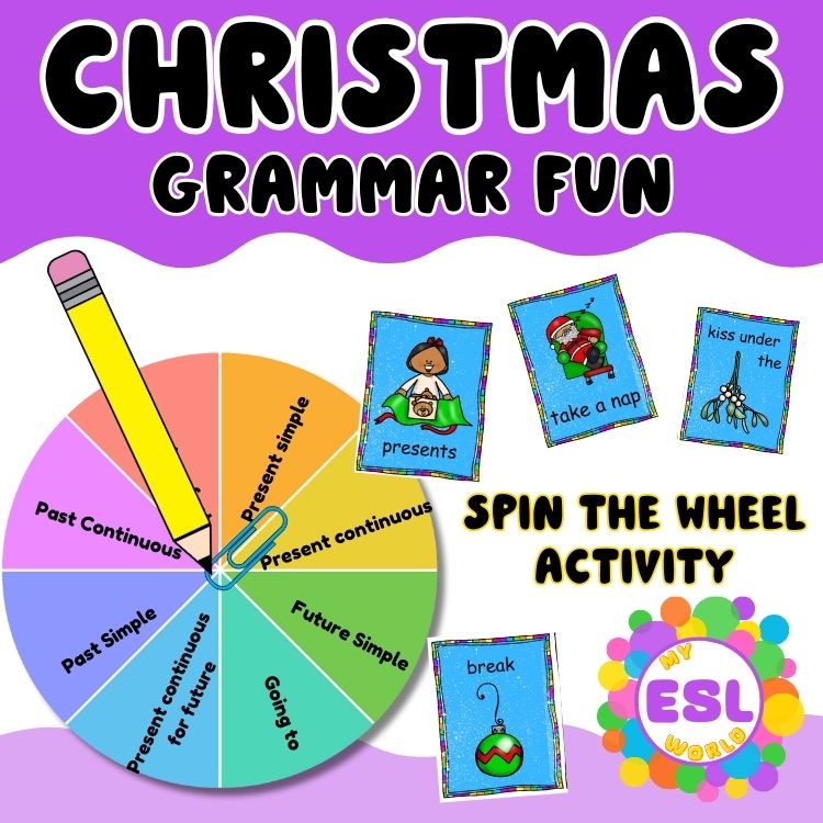 Christmas grammar spin the wheel game – My ESL World