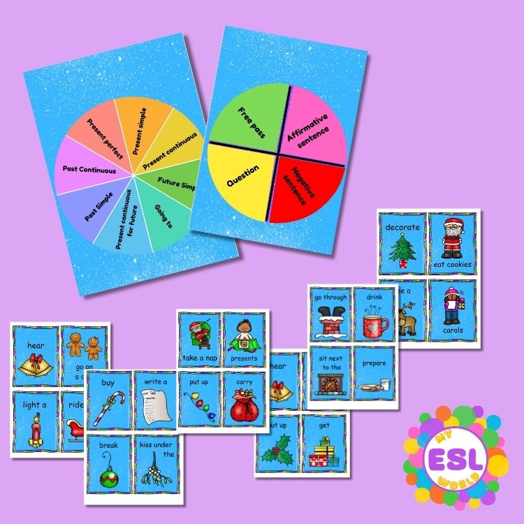 Christmas grammar spin the wheel game – My ESL World