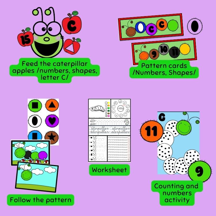 Letter C – Caterpillar – My ESL World