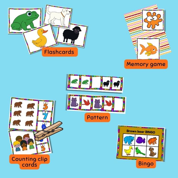 Colours BUNDLE – Includes the colours lesson and the brown bear story ...