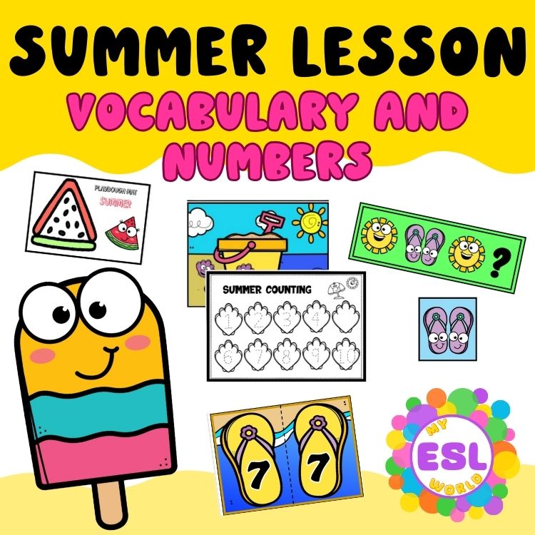Summer lesson – Vocabulary and numbers – My ESL World