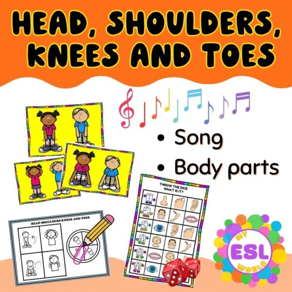 Head, shoulders, knees and toes song – My ESL World