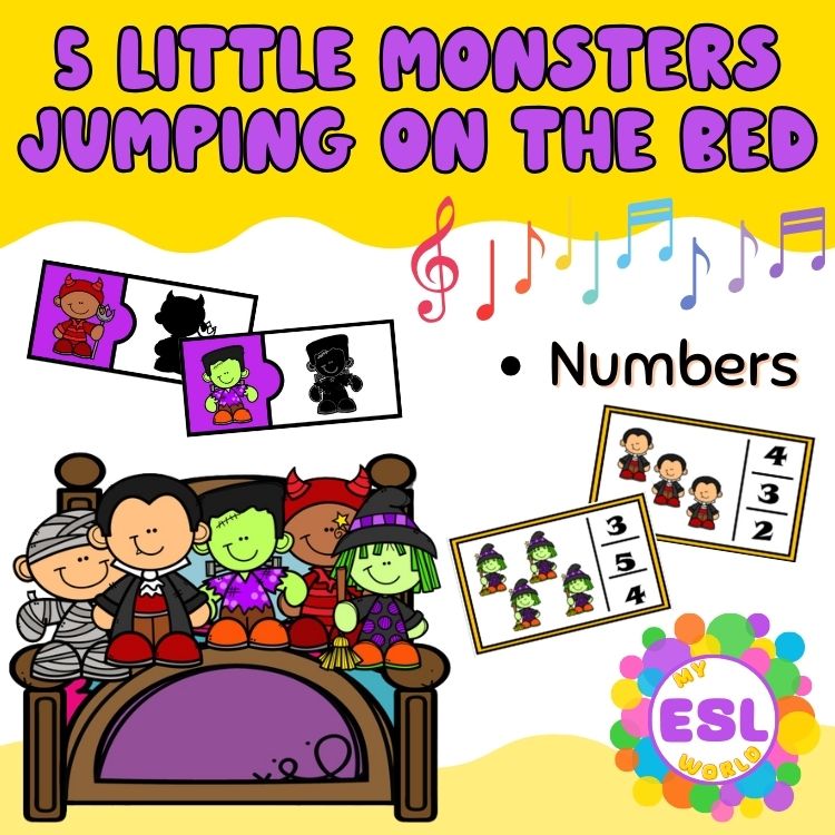 Five little monsters song – My ESL World