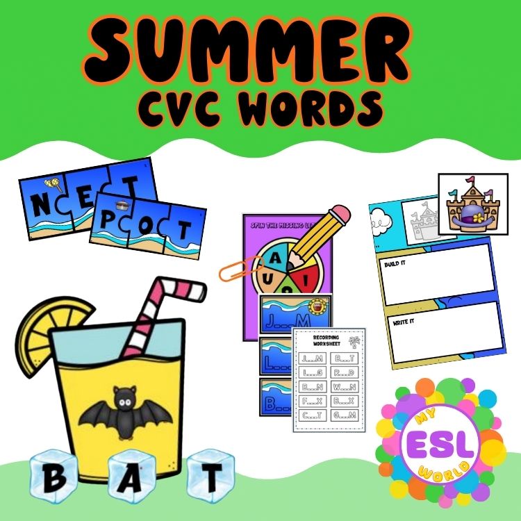 Summer CVC words – My ESL World