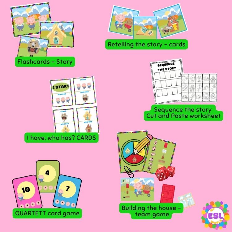 Three little pigs fairy tale – My ESL World
