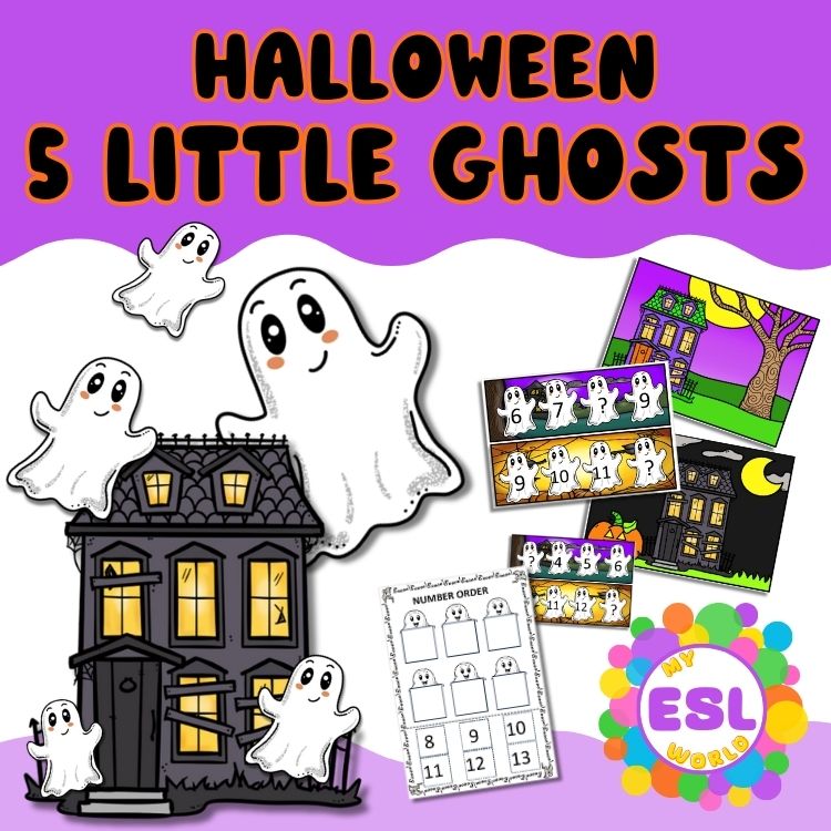 Five little ghosts (numbers and family vocabulary) song – My ESL World
