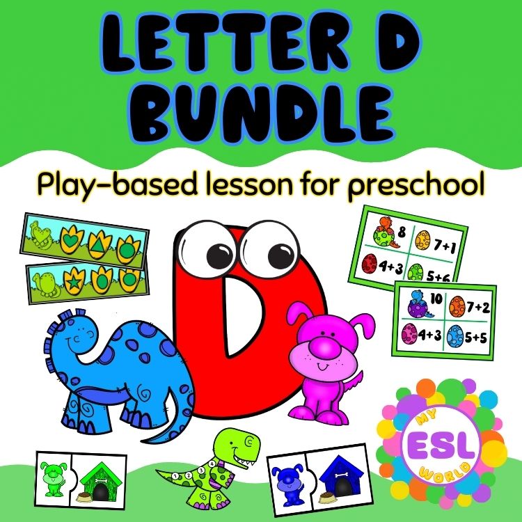 Letter D – Bundle (Dog and Dinosaur) – My ESL World