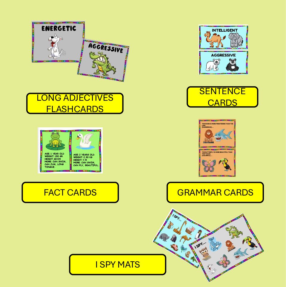 Comparative adjectives (Animals topic) – My ESL World