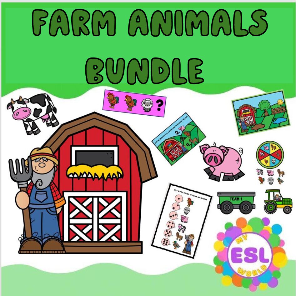 Farm animals bundle – Vocabulary and The old McDonald had a farm song ...