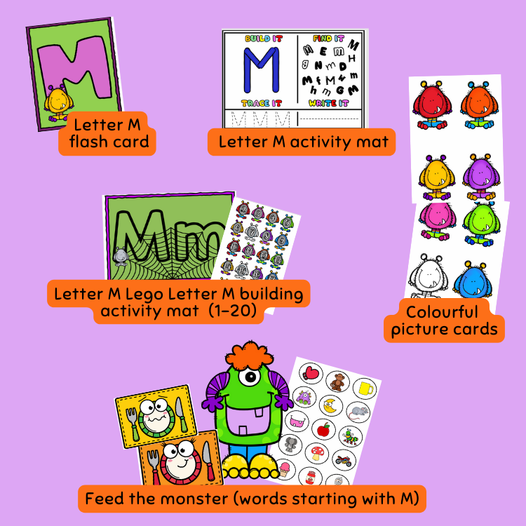 Letter M – Monster – My ESL World
