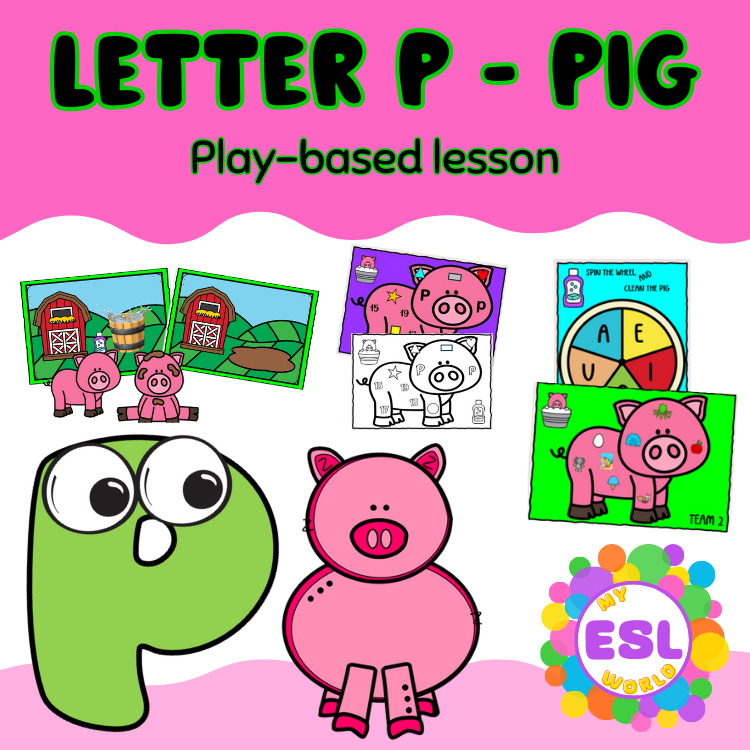 Letter P – Pig – My ESL World