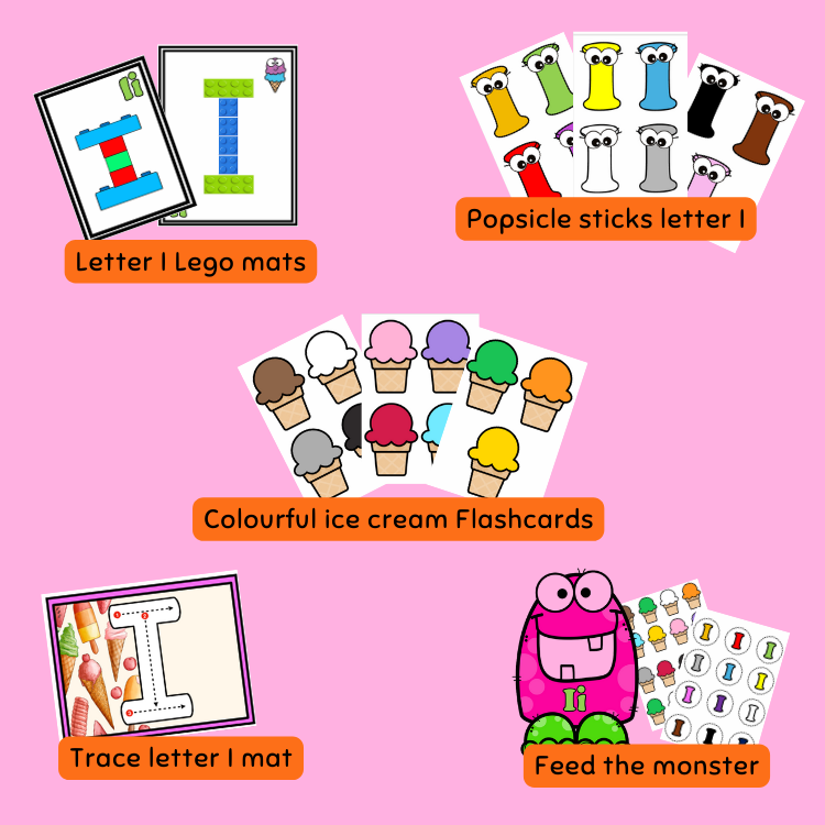 Letter I – Ice cream – My ESL World
