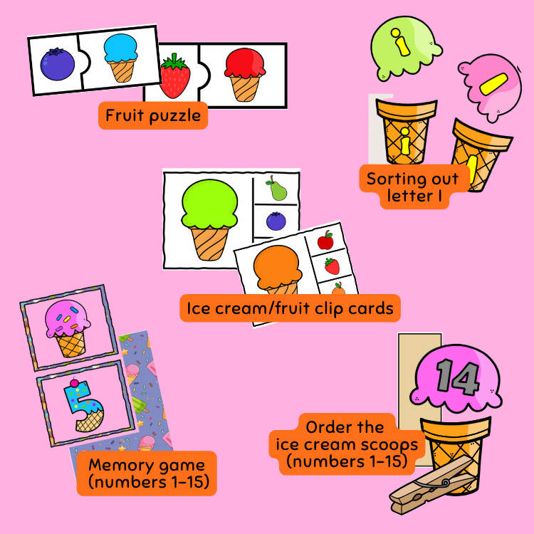 Letter I – Ice cream – My ESL World
