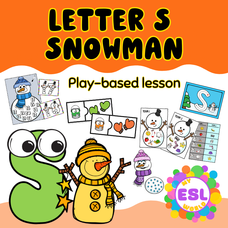 Letter S – Snowman – My ESL World