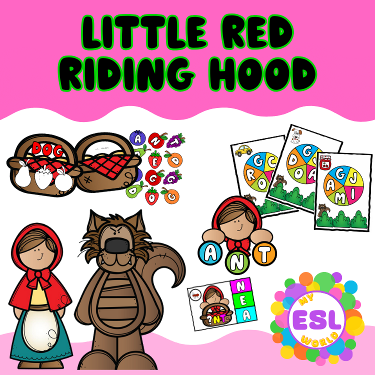 Little Red Riding hood – CVC spelling – My ESL World