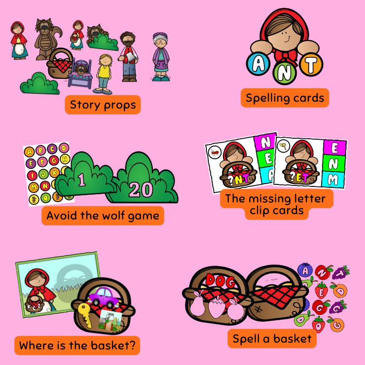 Little Red Riding hood – CVC spelling – My ESL World