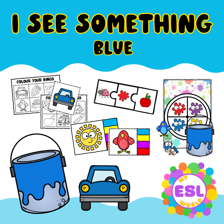 I see something blue- Song lesson – My ESL World