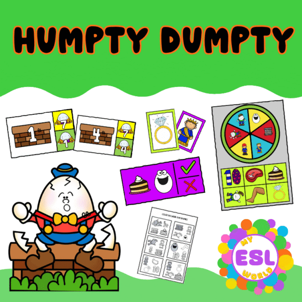 HUMPTY DUMPTY NURSERY RHYME LESSON – My ESL World