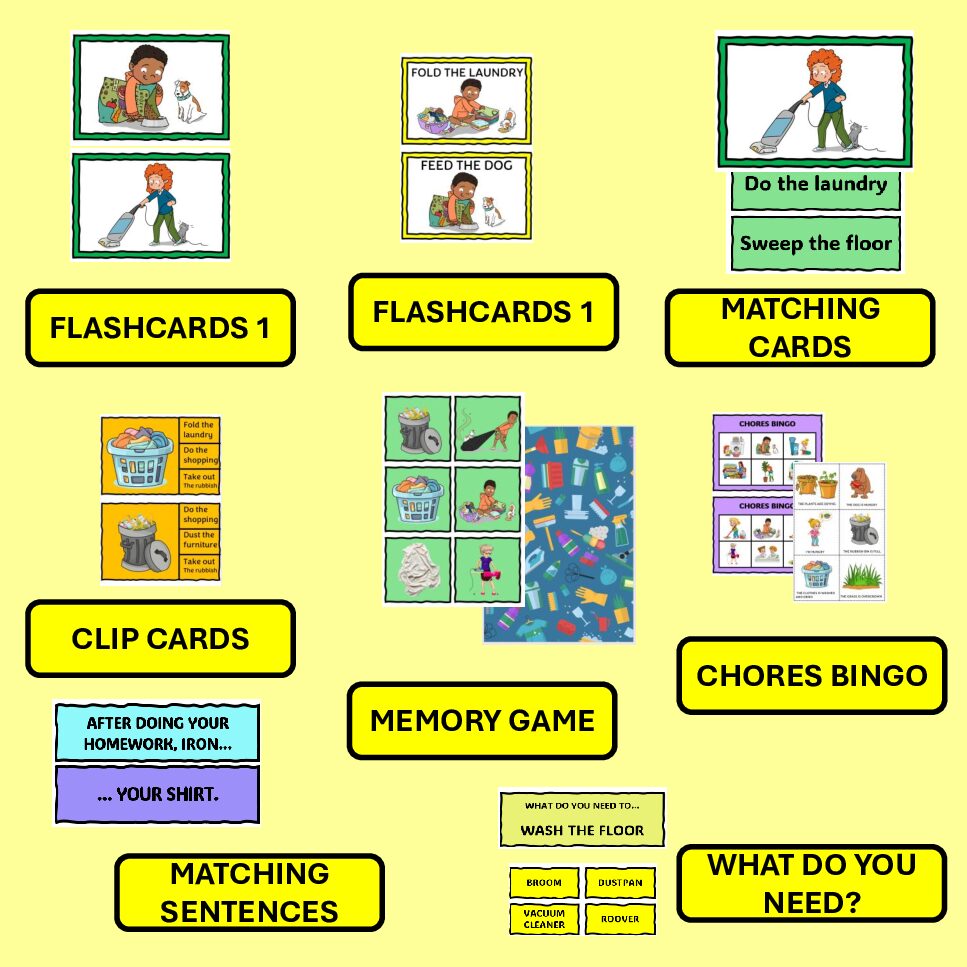 CHORES – Past simple X Past continuous – My ESL World