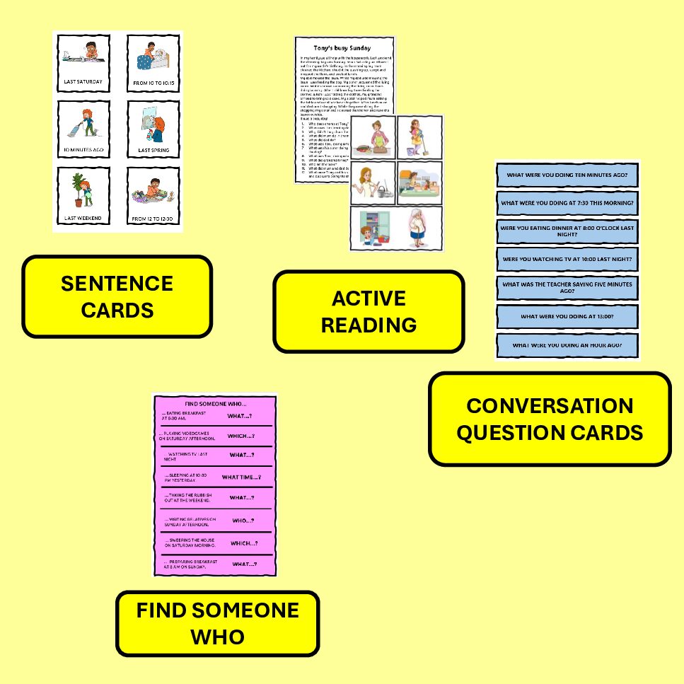 CHORES – Past simple X Past continuous – My ESL World