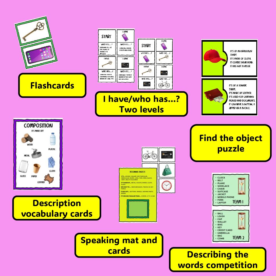 DESCRIBING OBJECTS – My ESL World